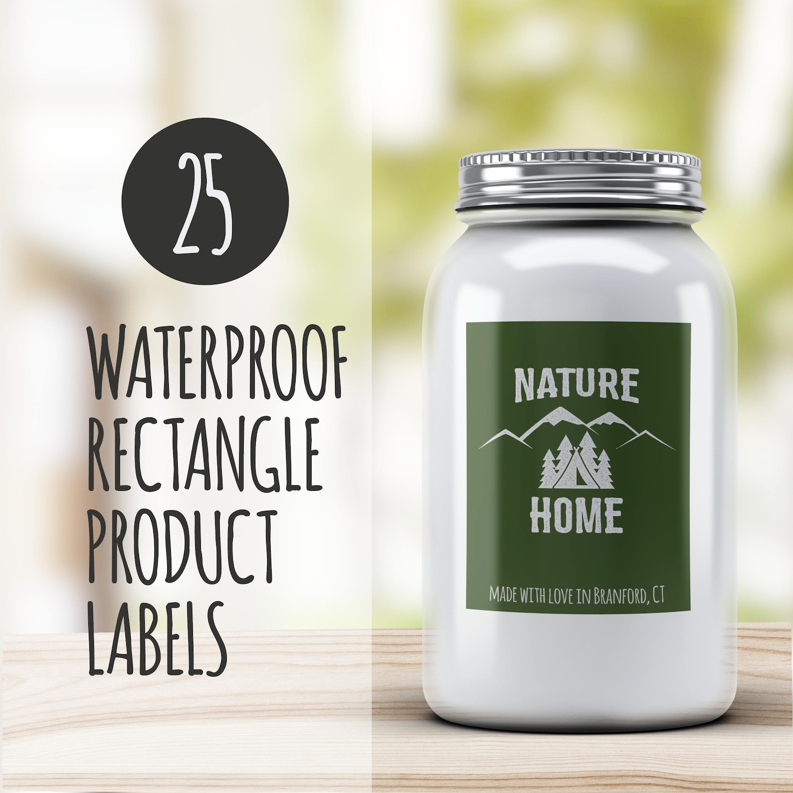 25 Custom Labels Custom Printed Labels Logo Labels Water - Etsy