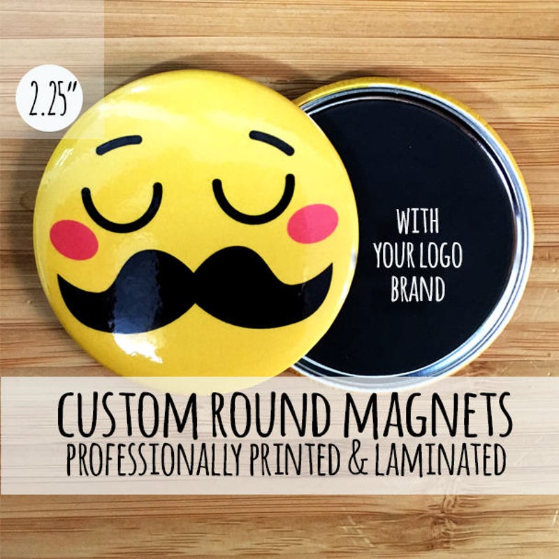 Custom Magnet Round Glass - Etsy