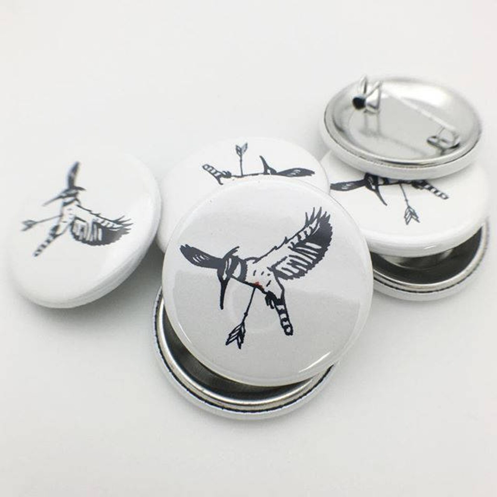 Custom Round Buttons 25 Logo Buttons Pin Back buttons | Etsy