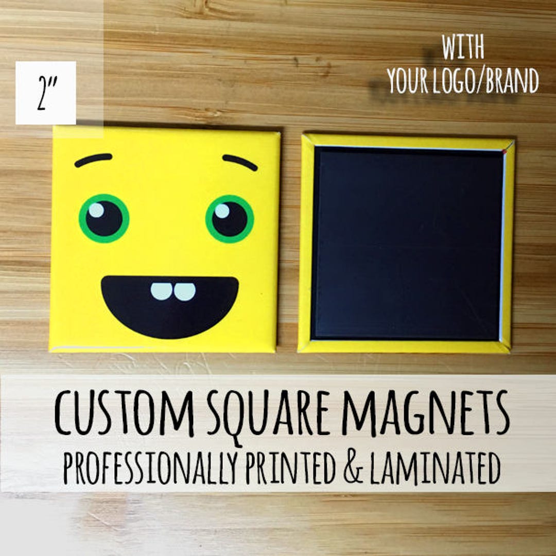 Custom Square Magnets, Button Magnets, 2" Square Magnets, Favor Magnets ...
