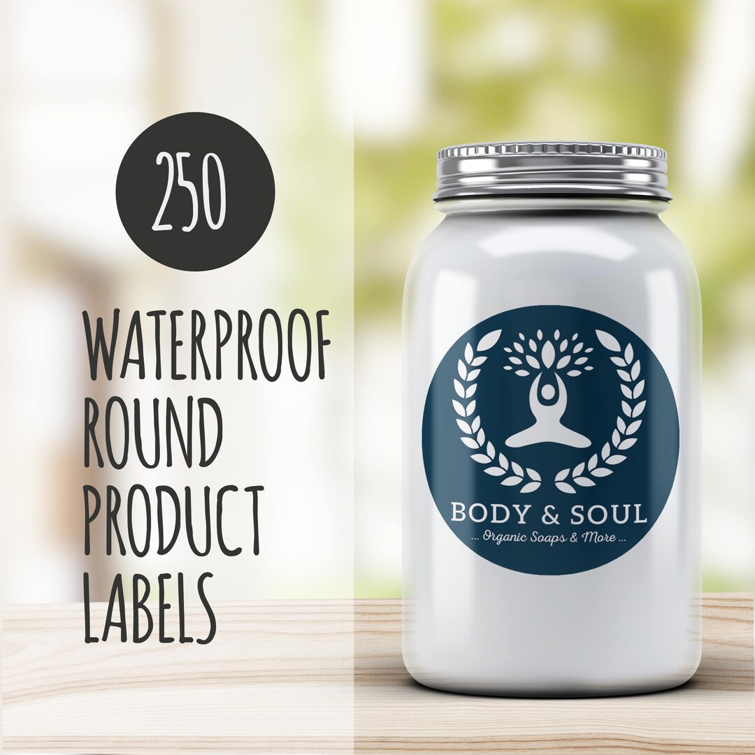 250 Custom Round Product Labels, Custom Labels, Product Labels ...