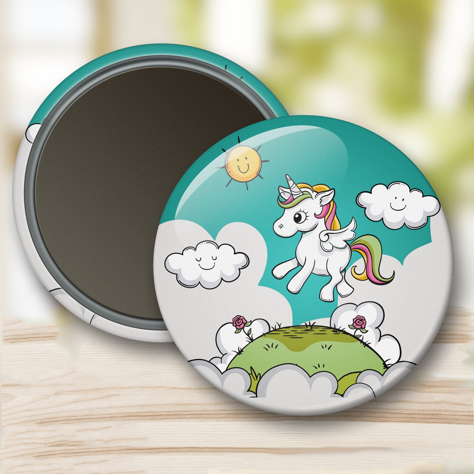 100 Custom Button Magnets Fun Favors for Party, Wedding, and Baby ...