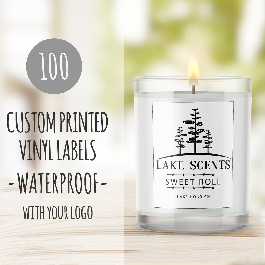 Custom Labels for Candles - 100 Waterproof and Smudge Proof - Etsy