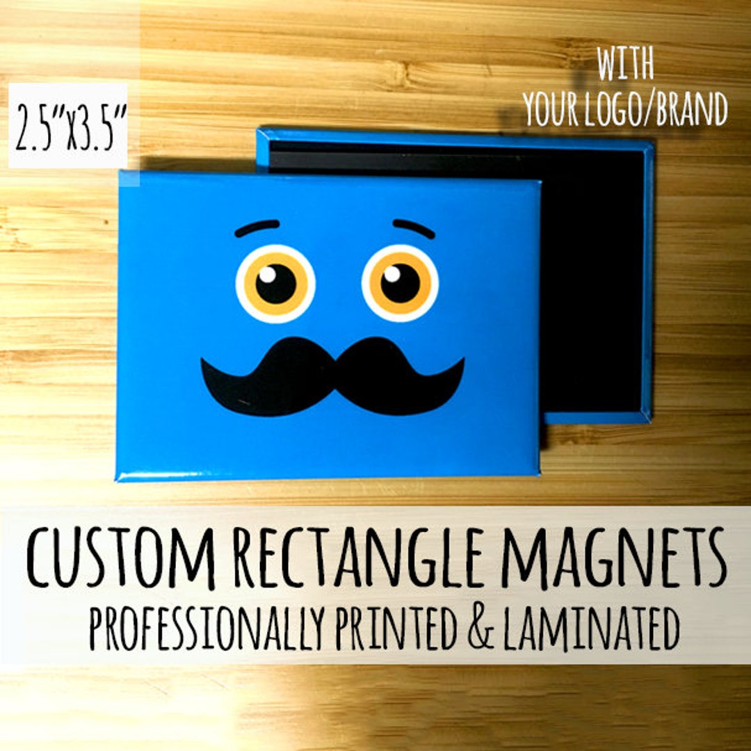 Large Custom Rectangle Magnets, 2.5"x.3.5" Magnets, Favor Magnets ...