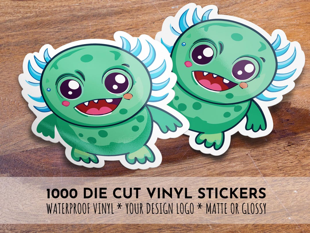 1000 Custom Stickers- Die Cut- Cut to Shape - Etsy