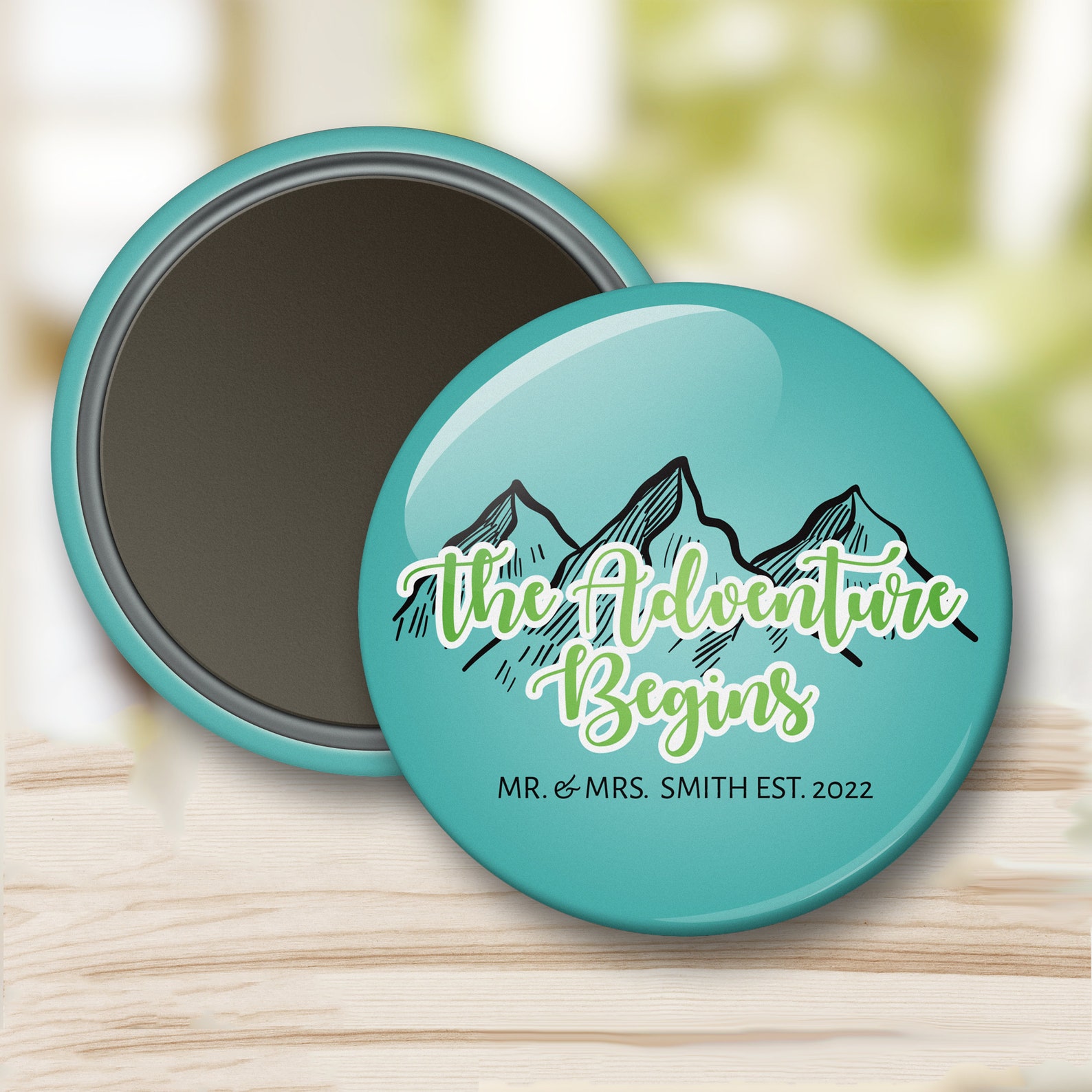 100 Custom Button Magnets Fun Favors for Party, Wedding, and Baby ...