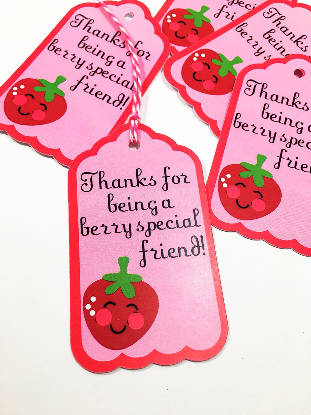 Berry Sweet Party Favor Tags, Berry Sweet Birthday Supplies, Berry ...