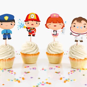 Career Day Cupcake Toppers, When I Grow up Party - Etsy