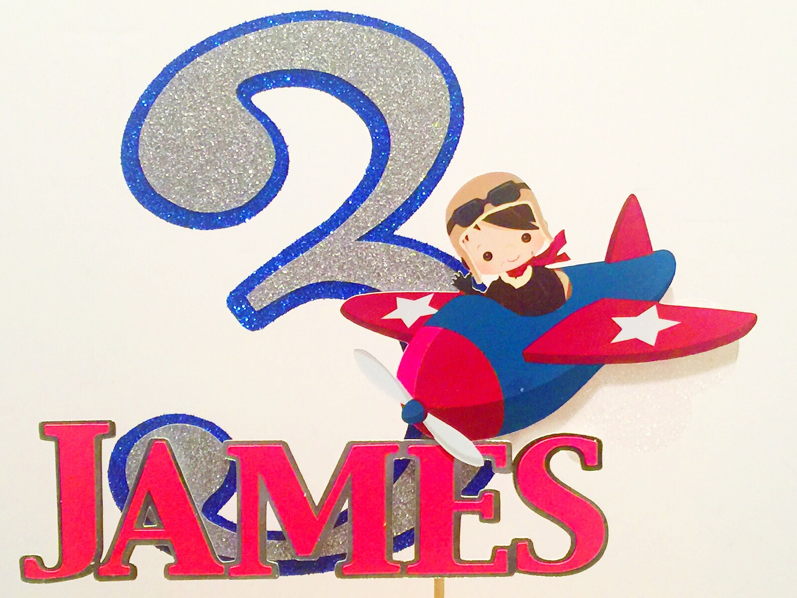 Pilot Cake Topper, Aviator Cake Topper, Airplane Cake Topper, Pilot ...