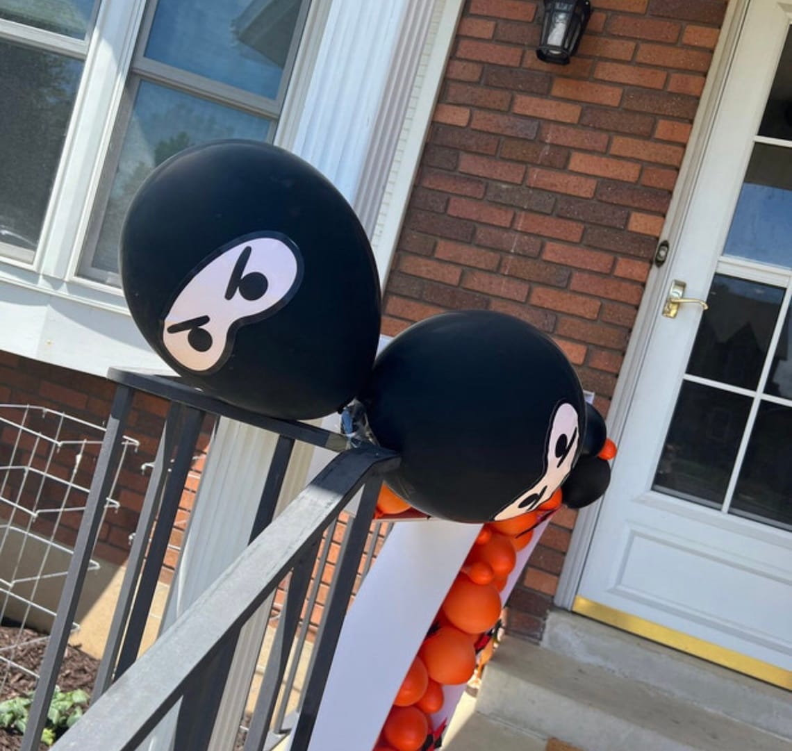Ninja Balloon Stickers - Etsy