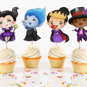 Baby Villains Cupcake Toppers, Villain Party Supplies - Etsy