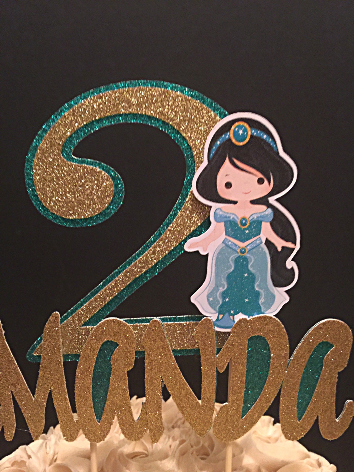 Princess Jasmine Inspired Cake Topper - Etsy