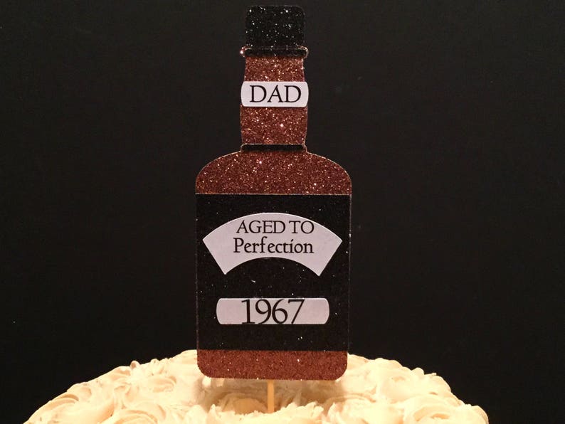 Whisky Bottle Cake Topper Whiskey Bottle Cake Topper Etsy
