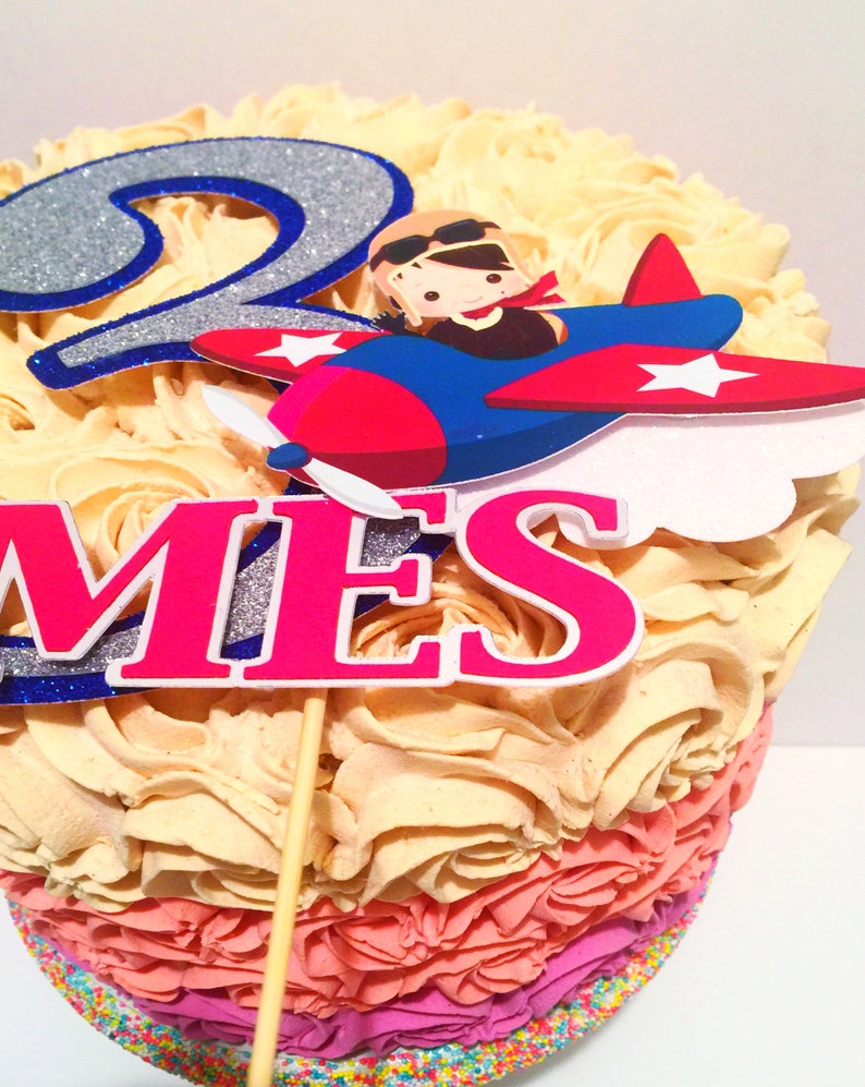 Pilot Cake Topper, Aviator Cake Topper, Airplane Cake Topper, Pilot ...