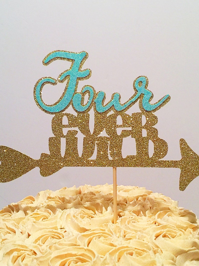 Four Ever Wild Cake Topper 4 Ever Wild Party Supplies 4 Ever | Etsy