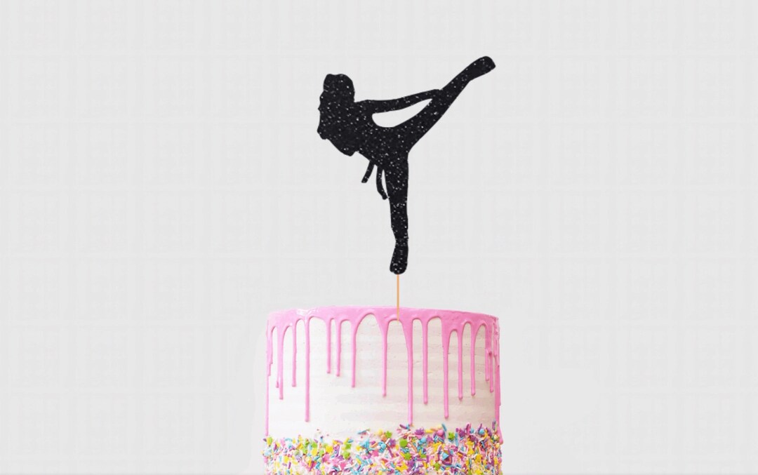 Karate Cake Topper, Karate Girl Cake Topper, Martial Arts Cake Topper, Karate Party Supplies - Etsy