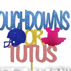 Touchdowns or Tutus Gender Reveal - Etsy