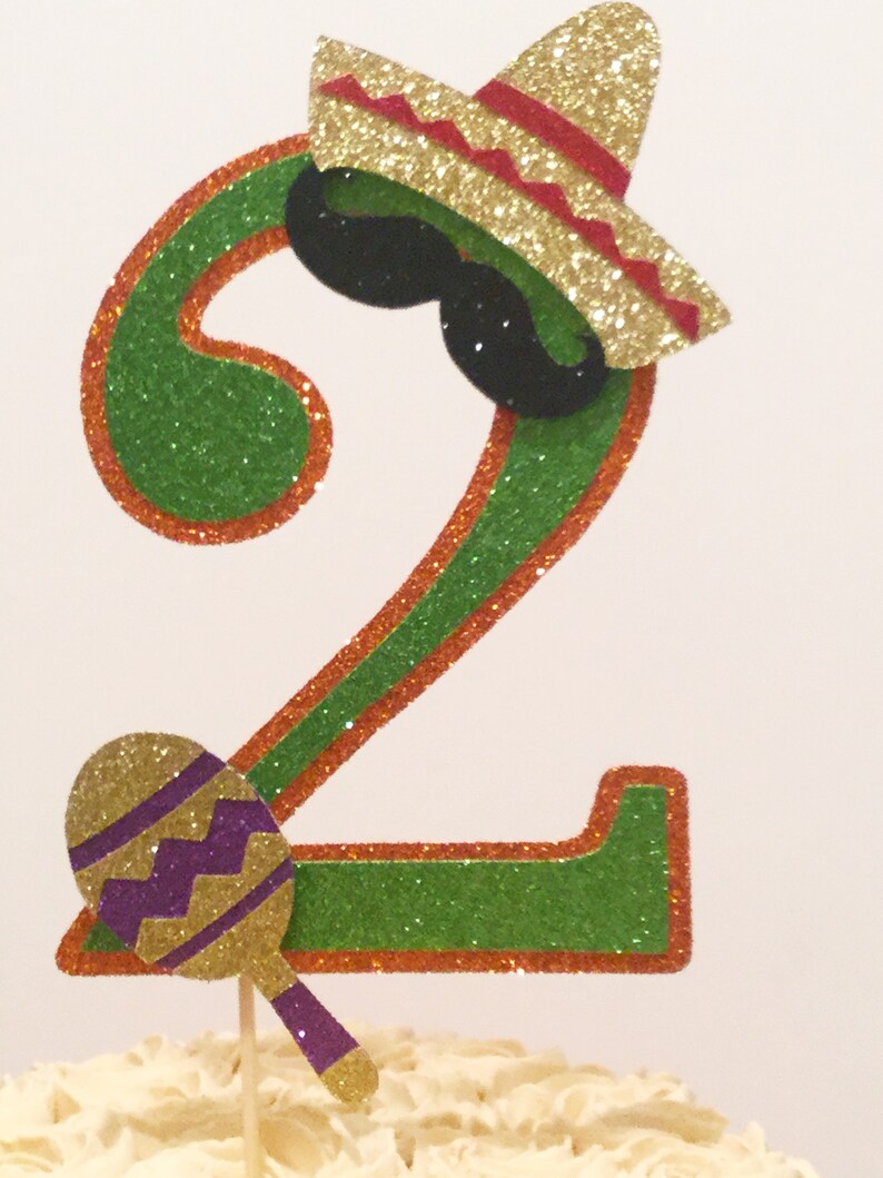 Dos Fiesta Cake Topper Taco Twosday Second Fiesta Cake | Etsy