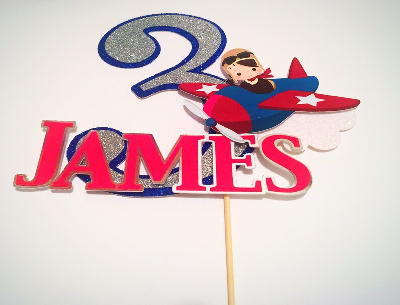 Pilot Cake Topper, Aviator Cake Topper, Airplane Cake Topper, Pilot ...