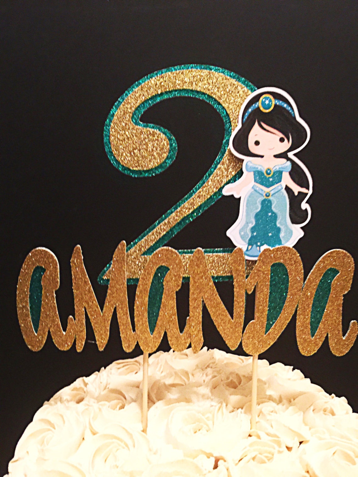 Princess Jasmine Inspired Cake Topper - Etsy