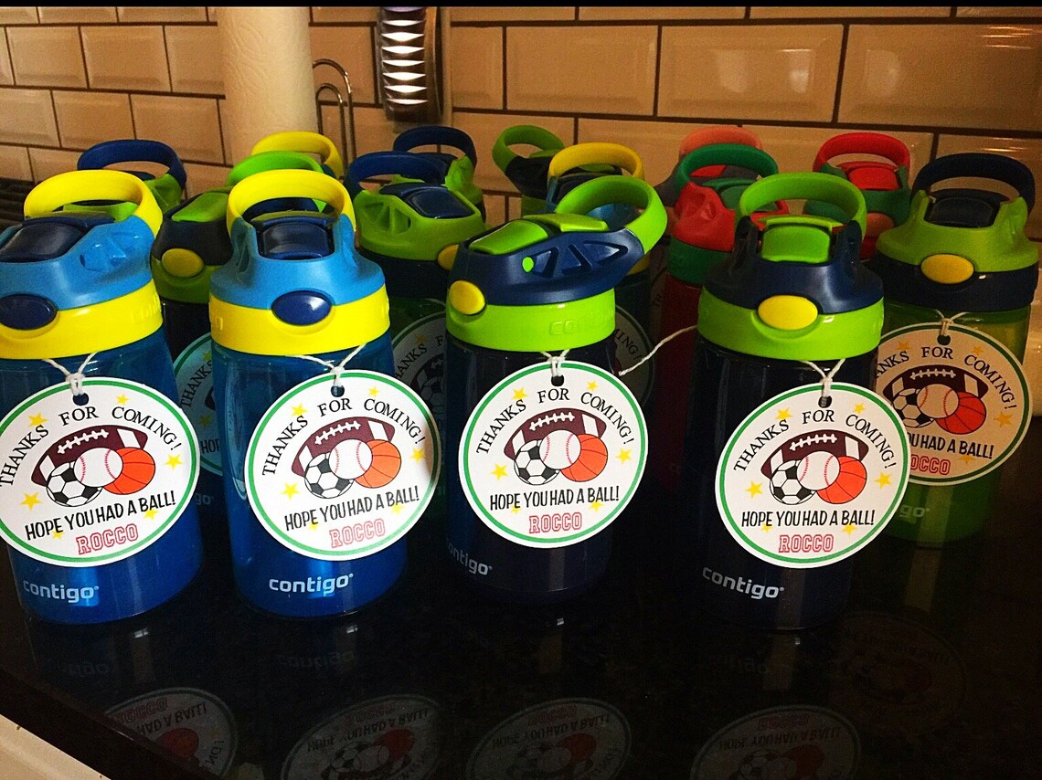 Sports Party Favor Tags Sports Party Gift Bag Tags Football | Etsy