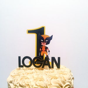 Wolverine Inspired Cake Topper, Superhero Party Supplies - Etsy