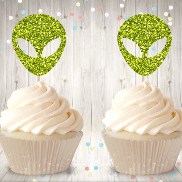 Alien Cupcake Topper - Etsy