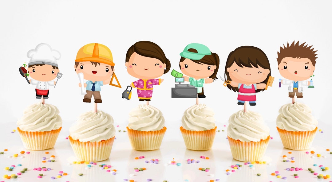 Career Day Cupcake Toppers, When I Grow up Party - Etsy