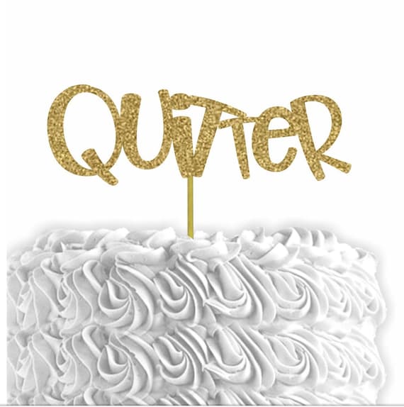 Retirement Cake Topper Quitter Cake Topper Retirement Party - Etsy