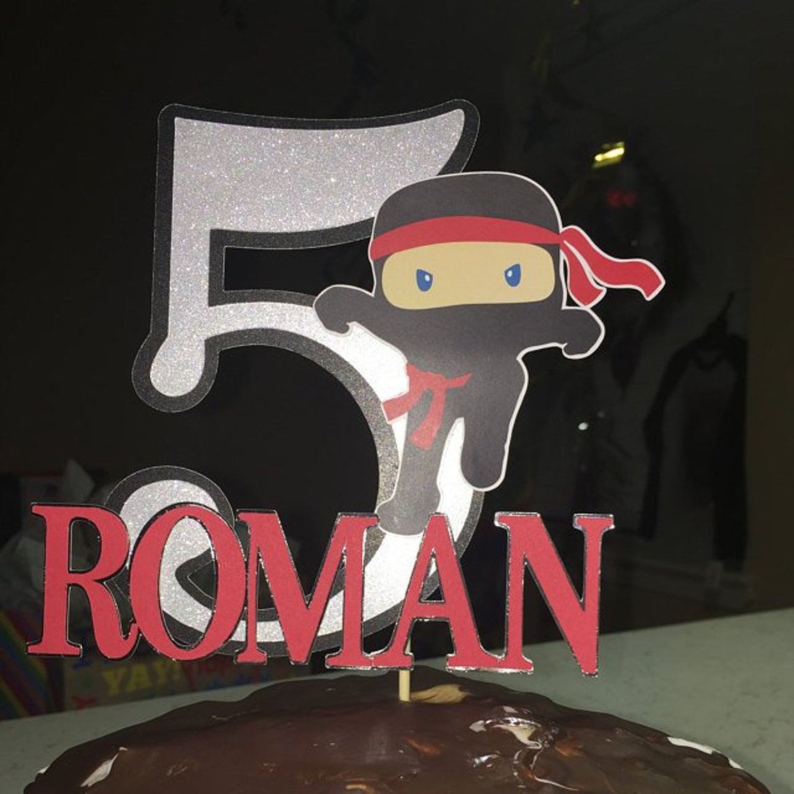 Ninja Cake Topper Ninja Birthday Party Supplies Ninja - Etsy