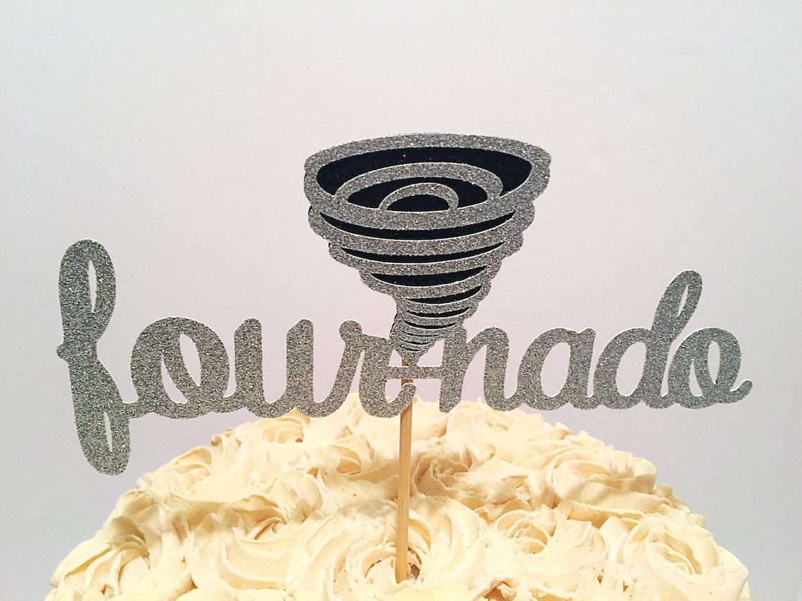 Fournado Cake Topper Four Nado Fourth Birthday Cake Topper - Etsy