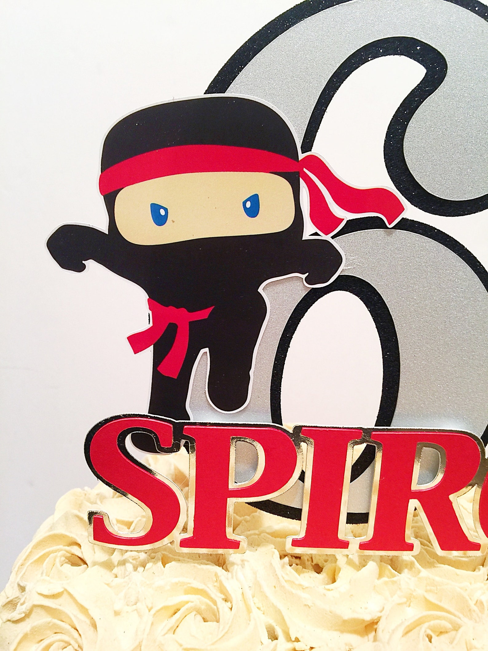 Ninja Cake Topper Ninja Birthday Party Supplies Ninja - Etsy