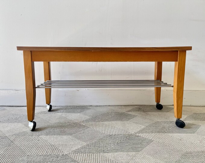 Small Vintage Coffee Table With Shelf - Etsy