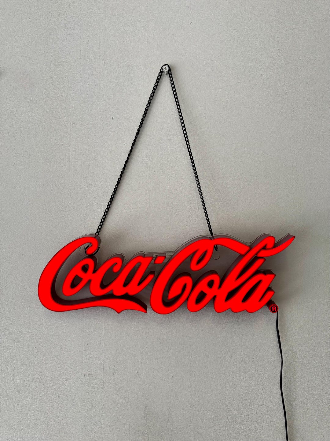 Red Coca Cola LED Sign - Etsy
