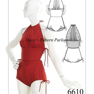 6627 PDF Claire Mccardell Sewing Pattern Sizes 8 to 24 Swimsuit Bather ...