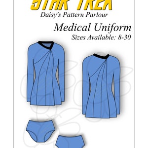 6626 PDF Star Trek Sewing Pattern TOS Medical Dress Uniform Cosplay ...