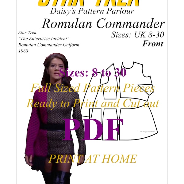 Star Trek Uniform Sewing Pattern - Etsy