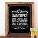 Hangover sign party sign chalkboard wedding signs decorations | Etsy