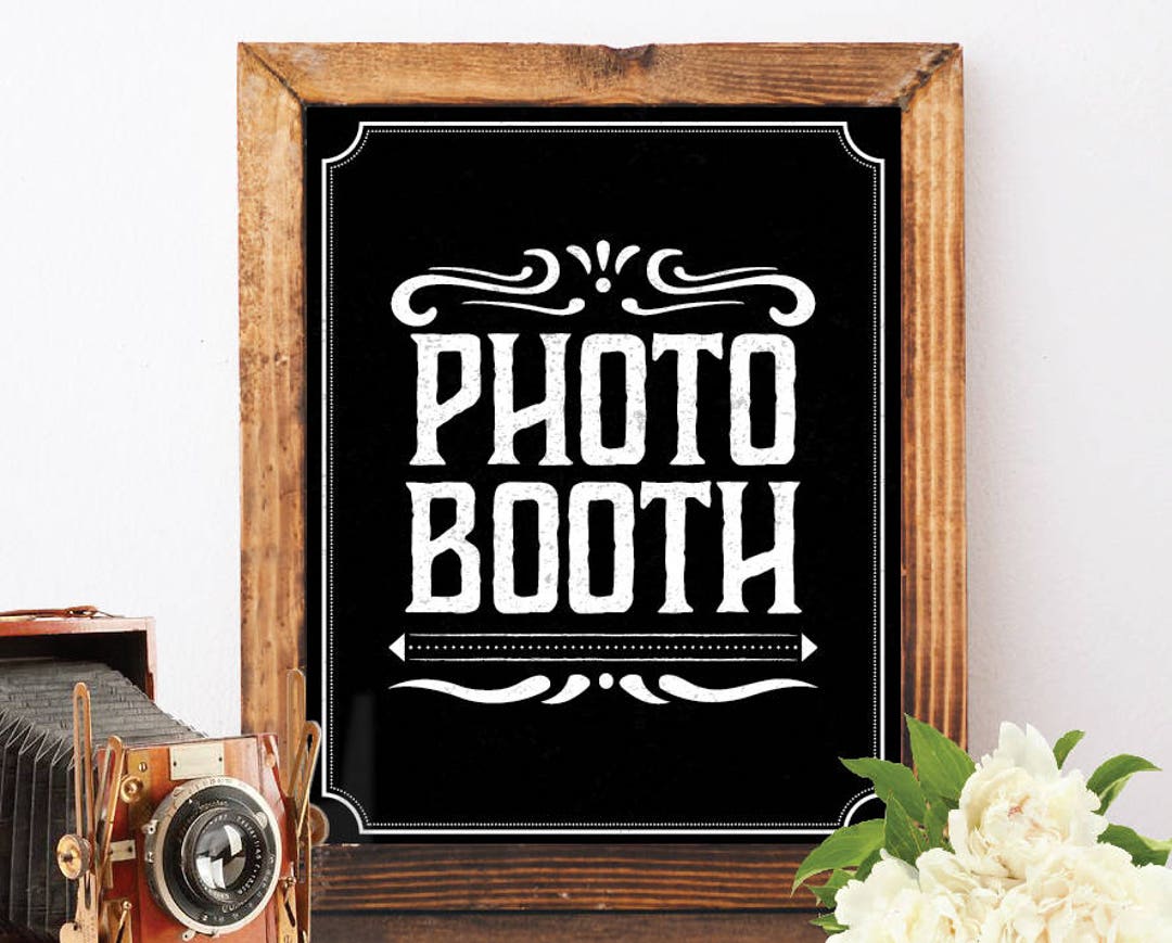 Photo Booth Sign Selfie Station Photobooth Sign Party Photo Booth Props ...