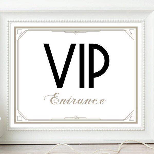 Vip Entrance Sign - Etsy