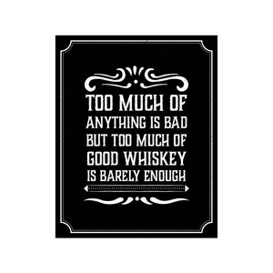 Too Much of Anything Sign Party Sign Chalkboard Wedding Sign - Etsy