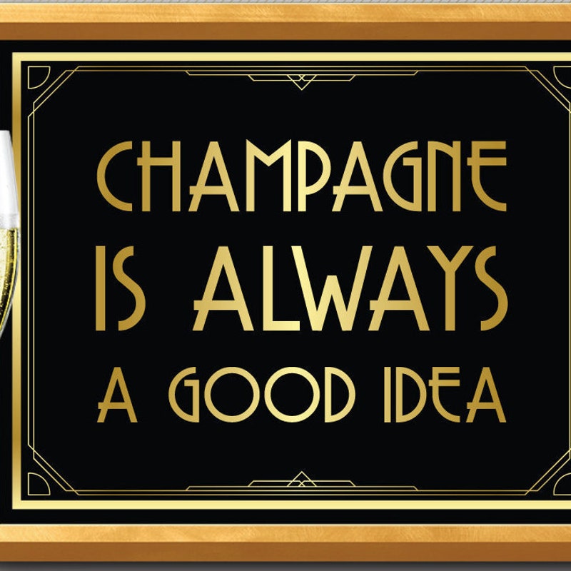 Champagne Sign - Etsy UK