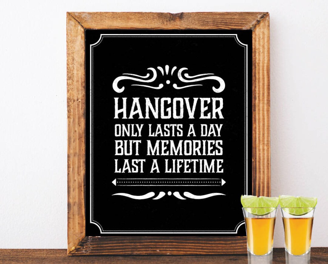 Hangover Sign Party Sign Chalkboard Wedding Signs Decorations Jack ...