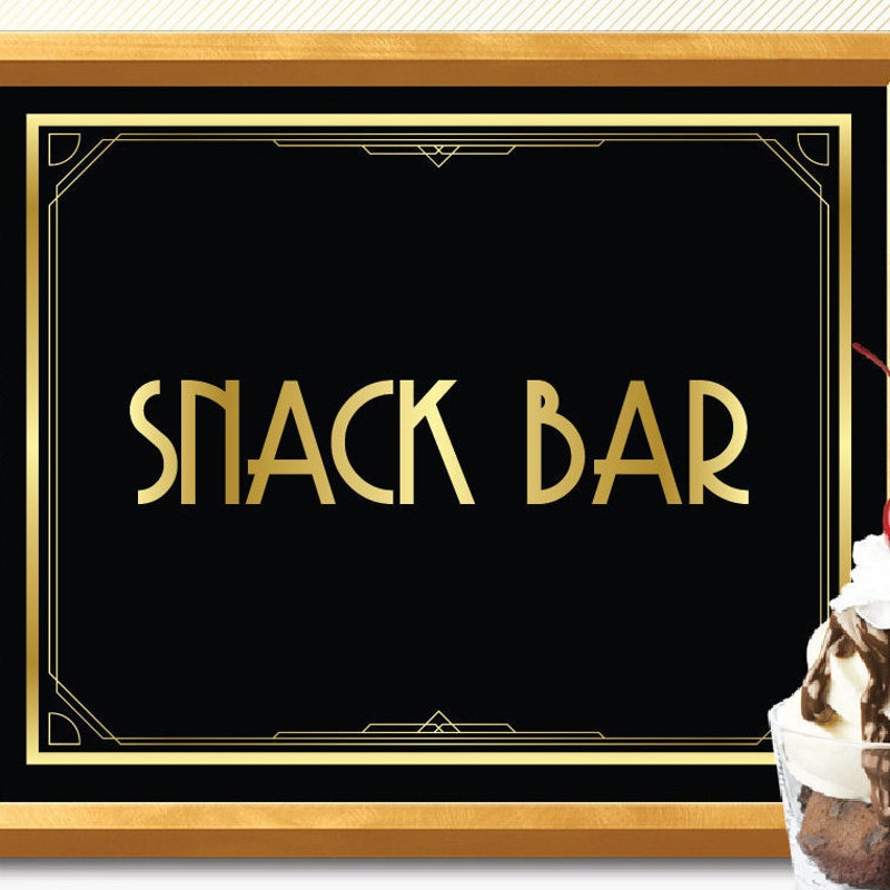 Snack Bar Sign - Etsy