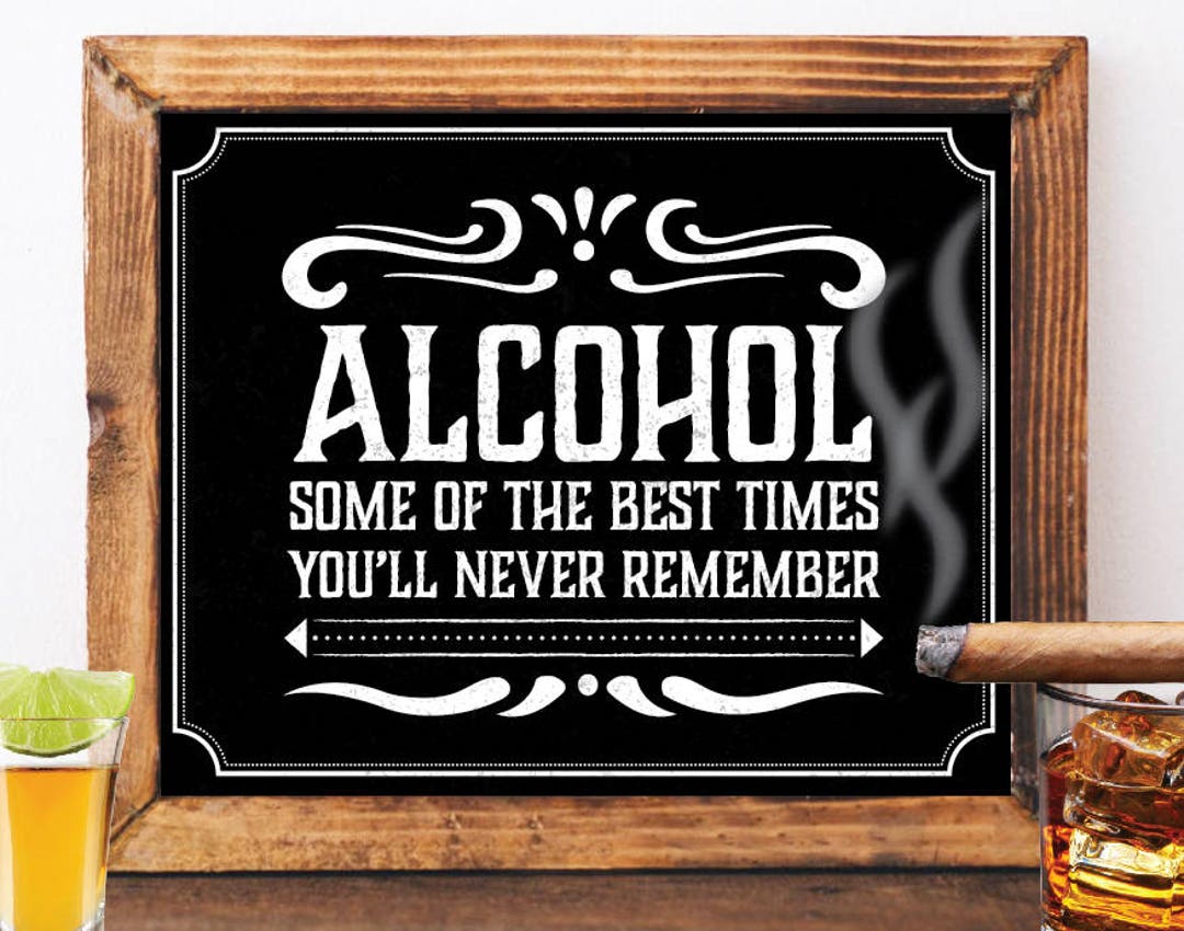 Alcohol Sign Party Sign Chalkboard Sign Wedding Decorations - Etsy