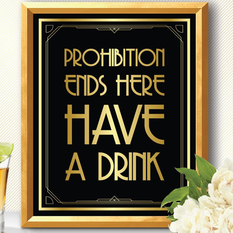 Prohibition Era Sign - Etsy