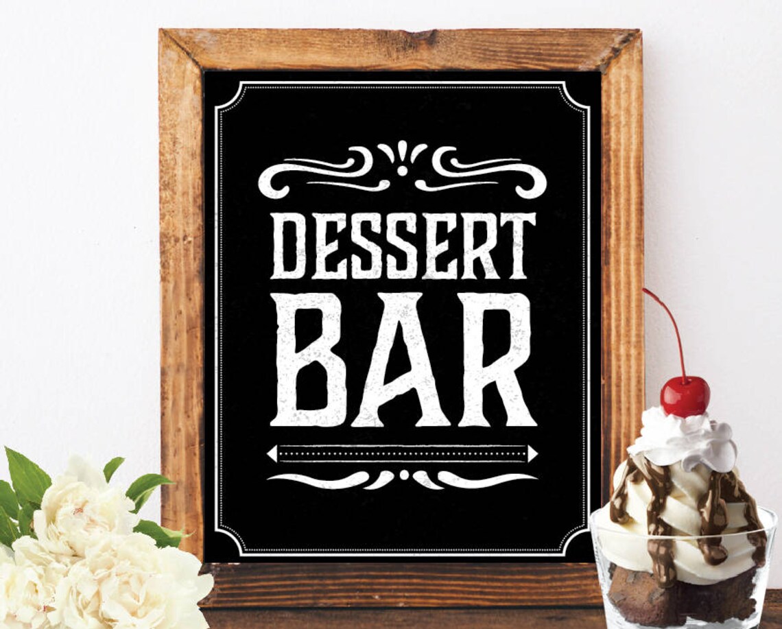 Dessert Table Dessert Table Sign Dessert Table Decor Dessert Sign ...