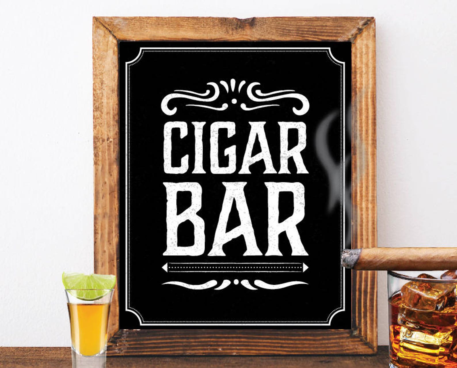 Cigar Bar Sign Party Sign Chalkboard Sign Wedding Decorations Jack ...