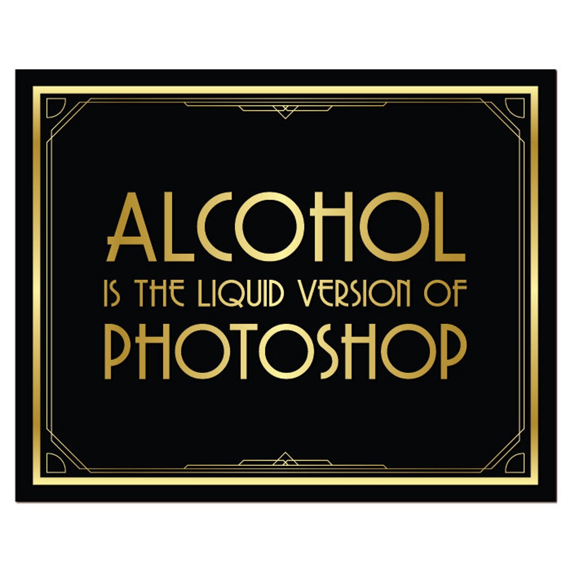 Alcohol Sign, Bar Sign, Drink Sign, Bar Decorations, Great Gatsby Drink ...