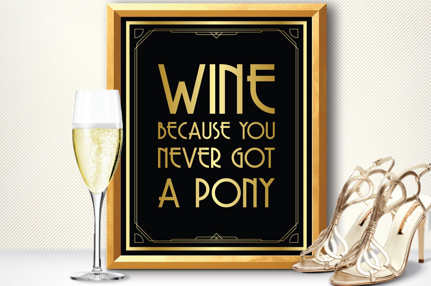 Wine Signs, Alcohol Sign, Wine Sign, Art Deco Wine Sign, Great Gatsby ...